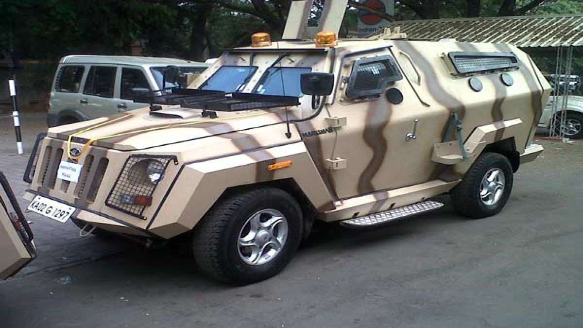 Bengaluru City Police Receives Mahindra Marksman Armoured Vehicle ...