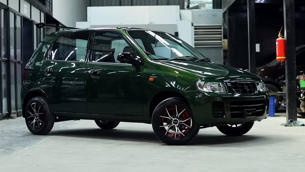 Maruti Alto In Lamborghini Verde Ermes Green லம்போர்கினி பச்சை ...