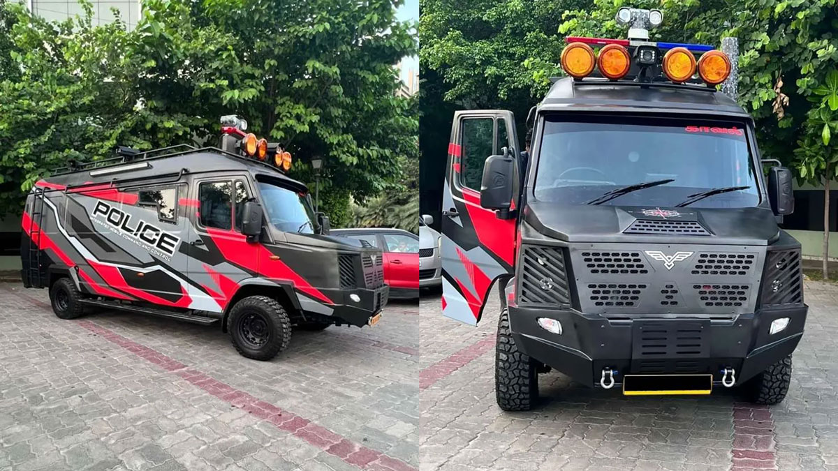 Tamil Nadu Police With Modified Force Traveller மாடிஃபை ஃபோர்ஸ் ...