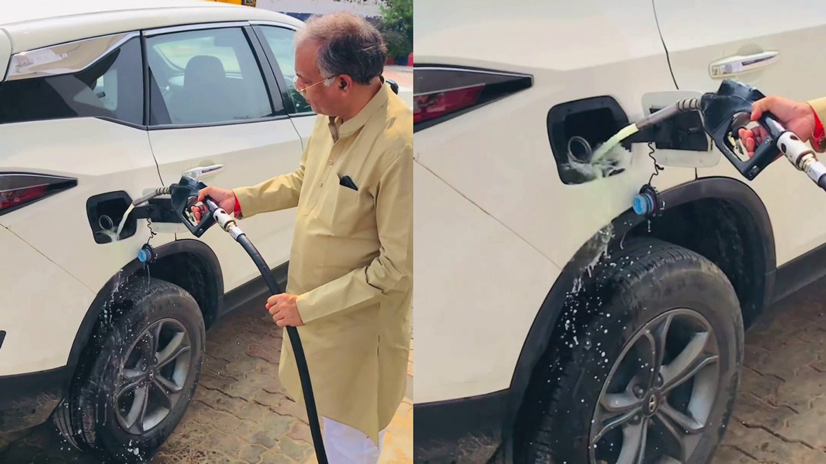 Old Man Pours Fuel On His Tata Harrier: சொந்த கார் மீது வேணும்னே ...