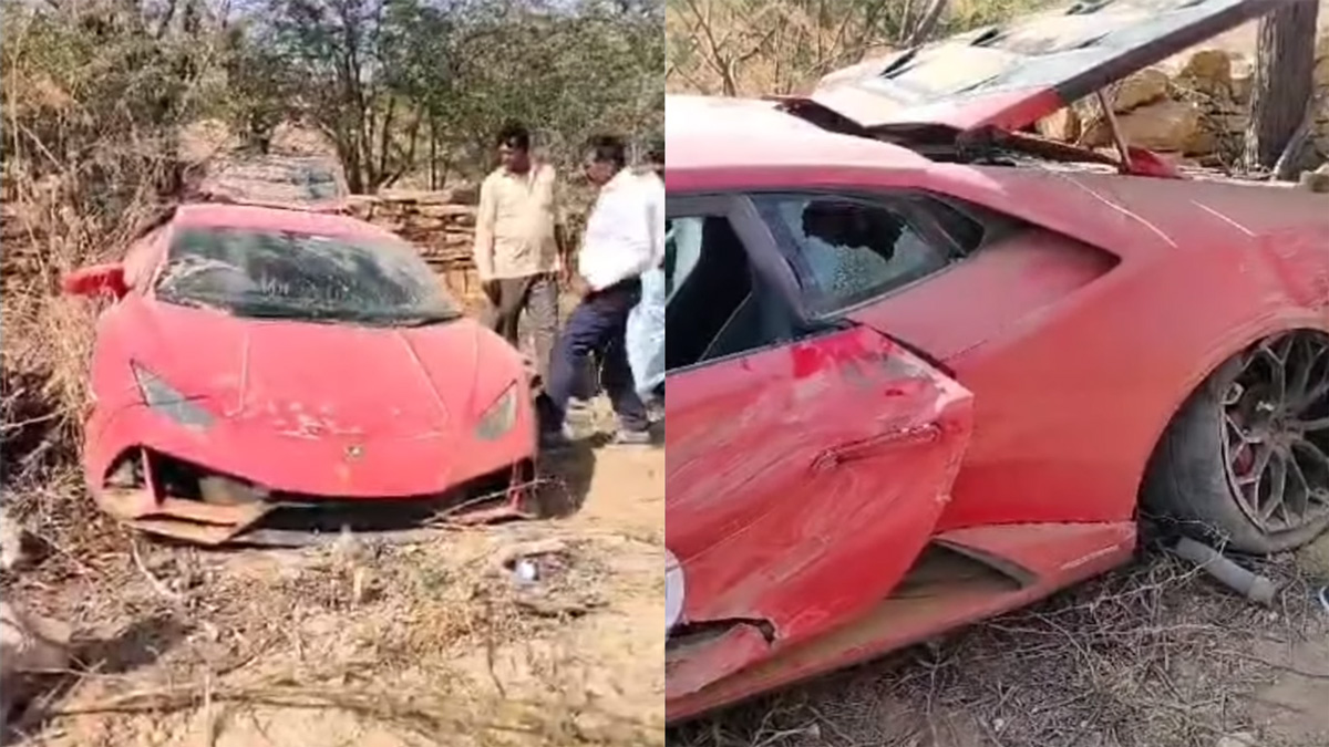 Lamborghini Huracan Supercar Crashed.. இவ்ளோ மோசமான விபத்திற்கான காரணம் ...
