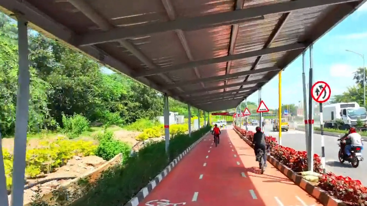 Solar-roof Cycling Track Opened, First In India : இந்த சாலை வந்த பிறகு ...