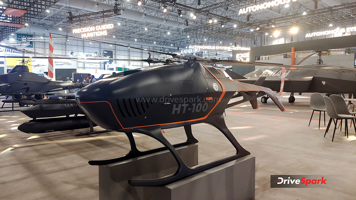 2023 Dubai Airshow - Edge HT-100 Multi-Role Unmanned Performance Helicopters: டிரைவர் எல்லாம் ...