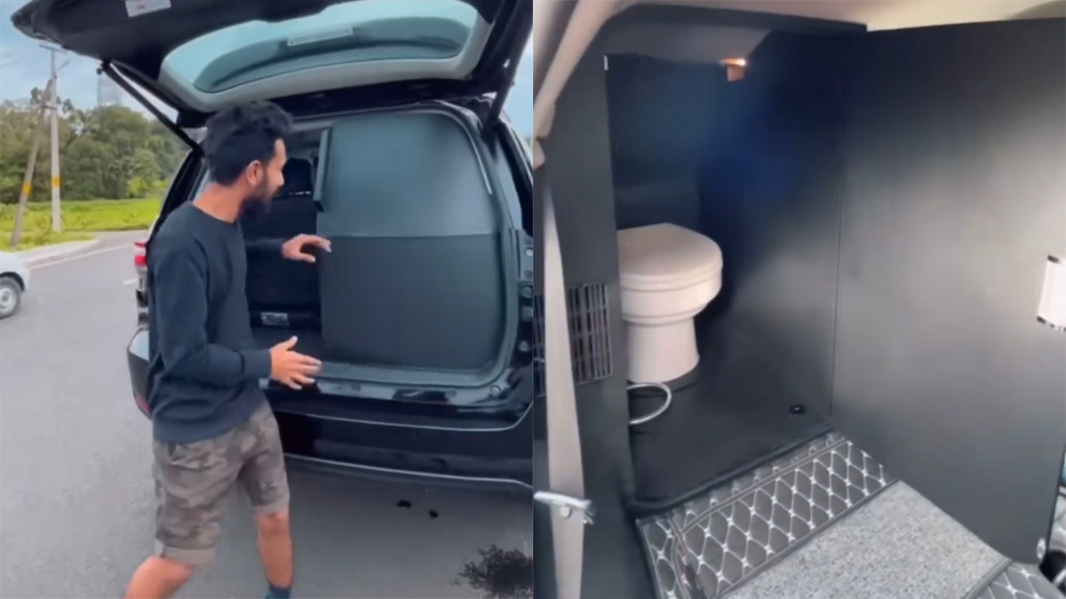 Toyota Fortuner Modified With Toilet: இந்த டொயோட்டா கார் மட்டும் ...