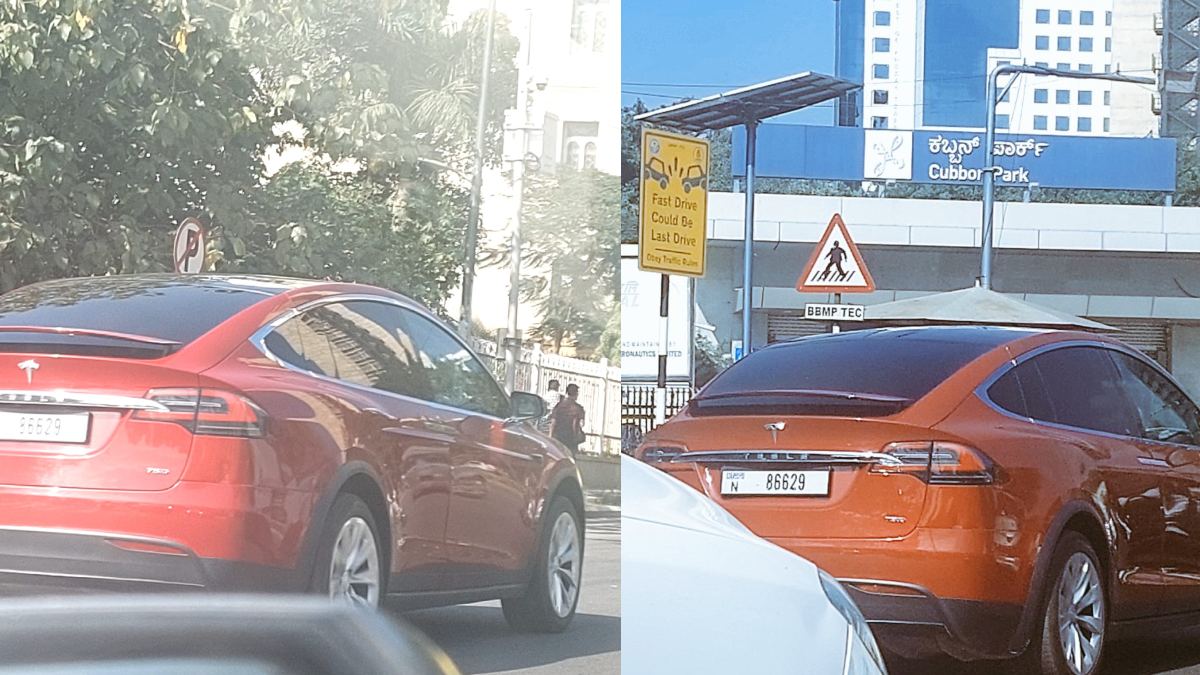 Tesla Electric Car Spotted In India.. இந்திய சாலையில் துபாய் ...