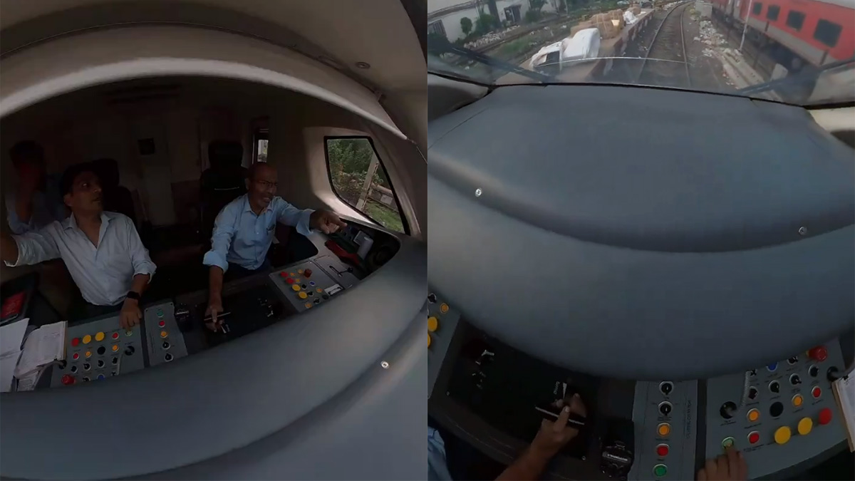 Vande Bharat Train Loco Pilot Cabin Video Shared By Indian Railways ...