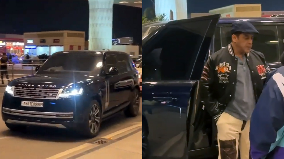 Salman Khan Arrives Mumbai Airport In His New Range Rover SV : ரூ.4 ...
