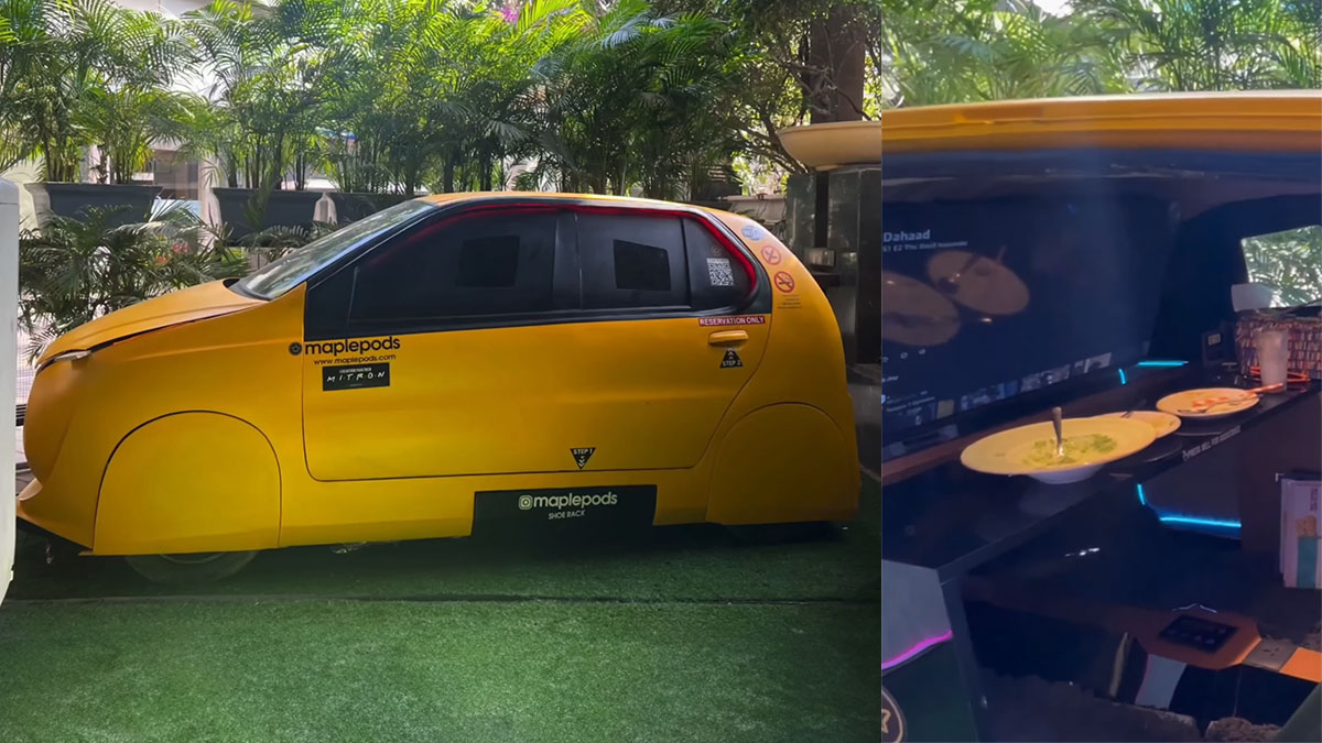 Tata Indica Modified Into Restaurent.. இதுல சாப்பிட போகணும்னா செலவாகுமா ...